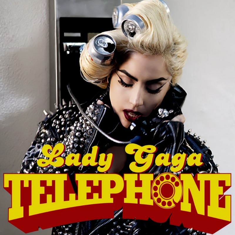 Telephone Lady Gaga Single Cover